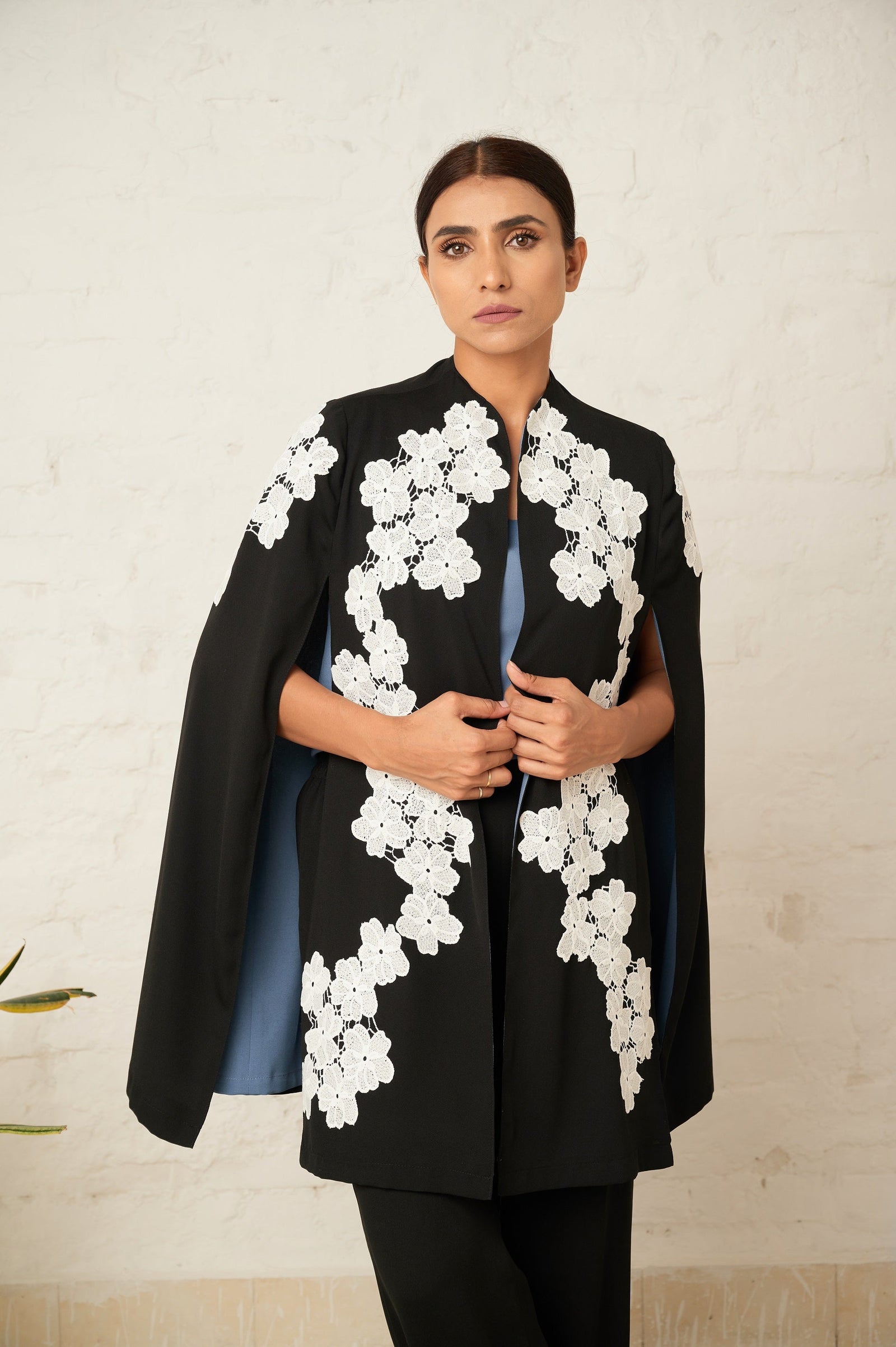 Cape formal black co-ord set